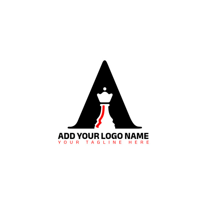 White A Logo/queen/typography/monogram/trade Mark/vector/icon/symbol ...