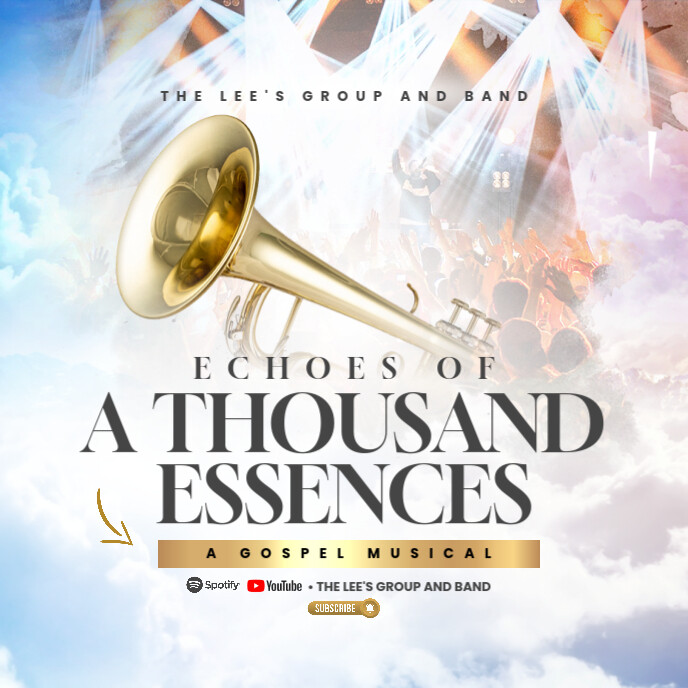 Copy of White A Thousand Voices Choir Album Cover | PosterMyWall