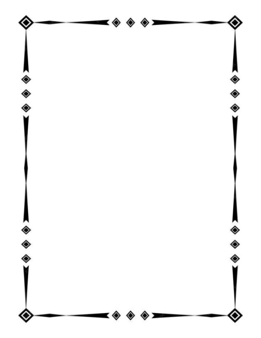 White Abstract Elegant Ornate Border Frame Flyer (us Letter) Template ...