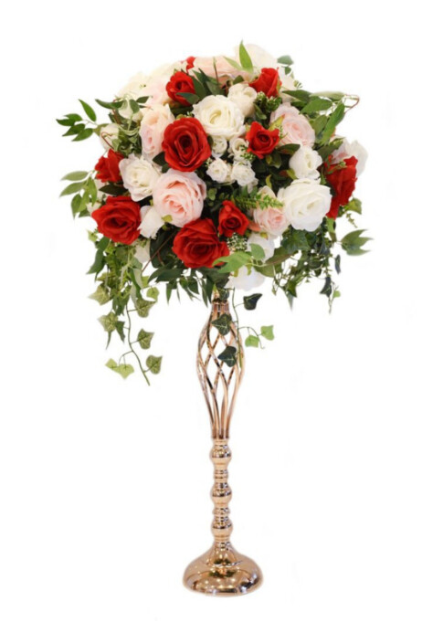 Copy of White Abstract Elegant Rose Bloom Stand Poster | PosterMyWall