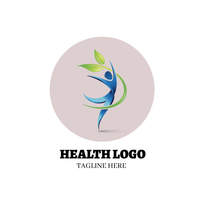 Copy of White Abstract Health Logo Logo | PosterMyWall