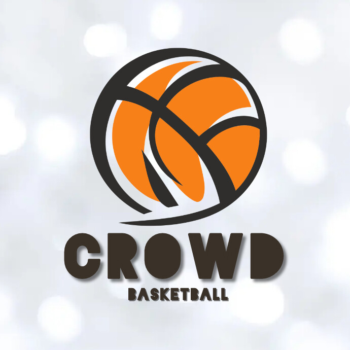 White Abstract Logo Basketball Logo Template | PosterMyWall
