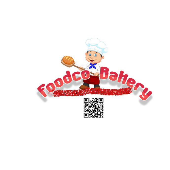 Copy of White Abstract Logo For Pastry or bakery | PosterMyWall