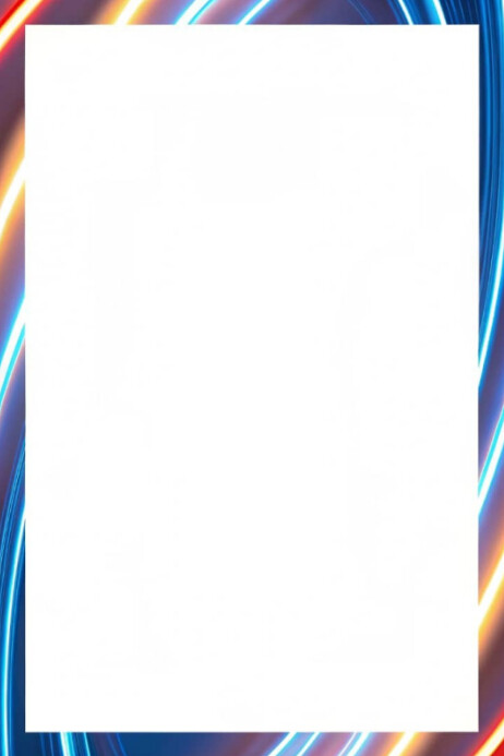 White Abstract Paper Page Border Design Poster Template | PosterMyWall