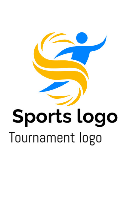 Copy of White Abstract Sports Logo Design Template Poster | PosterMyWall