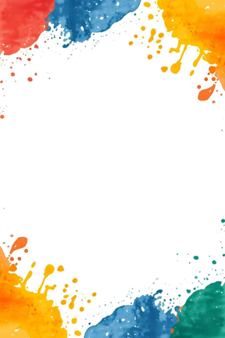 White Abstract watercolor frame for poster Template | PosterMyWall