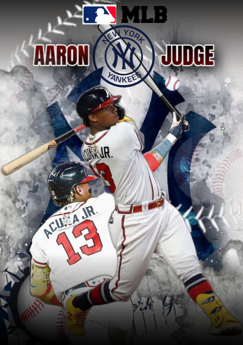 White Abstrak Baseball A4 Template | PosterMyWall