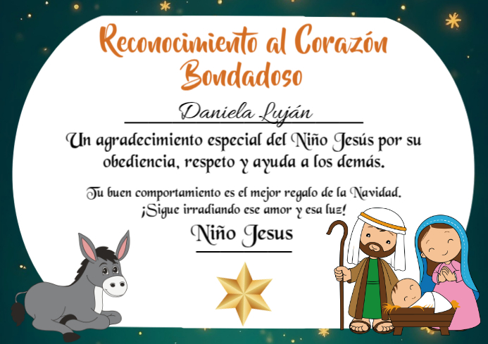 Plantilla de White Alegre Reconocimiento Al Corazón Bondadoso Editable A4 | PosterMyWall