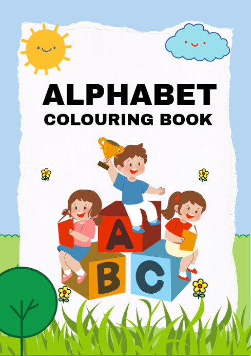 Plantilla de White Alphabet Worksheets A4 | PosterMyWall