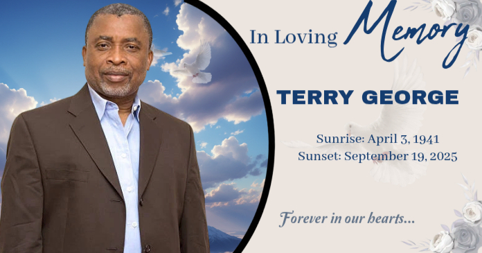 White and Blue In Loving Memory Facebook Shared Image Template ...