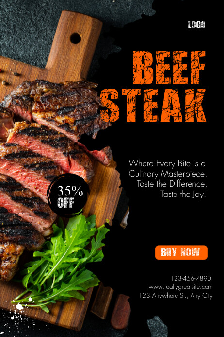 White and Grey Minimalist Delicious Food Prom Template | PosterMyWall