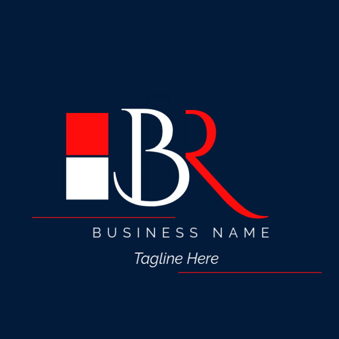 Plantilla de White and red logo | PosterMyWall