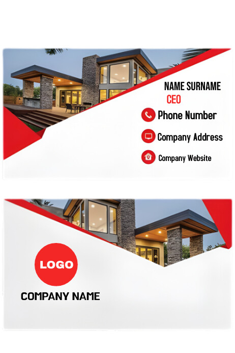 White and Red Professional Business/complemen Template | PosterMyWall