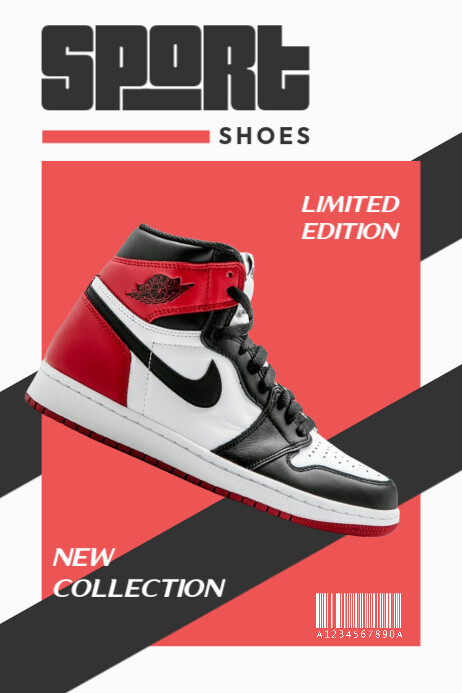 Copy of White and red Professional Shoe Sale Ads Poster | PosterMyWall