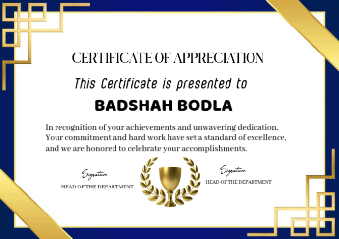 White Appreciation Certificate Design Templates A2 | PosterMyWall