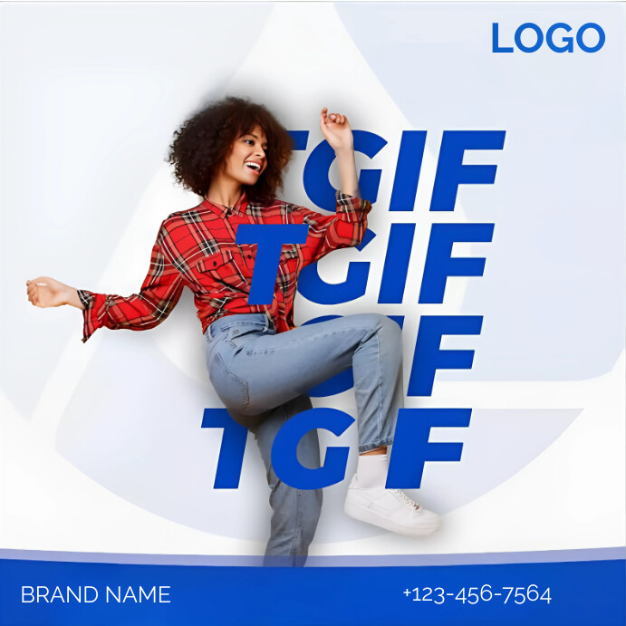 WHITE BACKGROUND JOYFUL TGIF FLYER Template | PosterMyWall