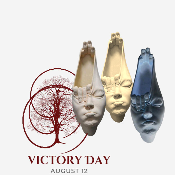 Plantilla de White background of design victory day templa | PosterMyWall