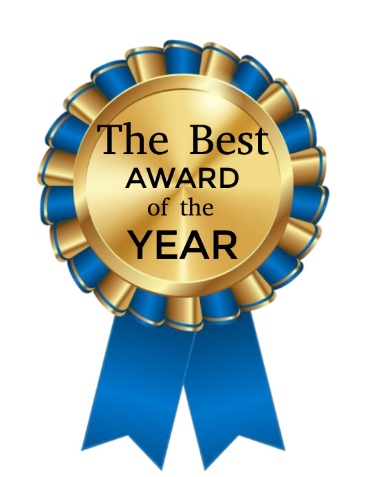 White Best Award Flyer (us Letter) Template | PosterMyWall