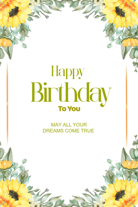 White Birthday Cards And Designs Poster Template | PosterMyWall