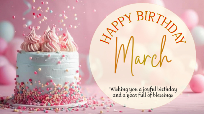 White Birthday Celebration Digital Display Template | PosterMyWall