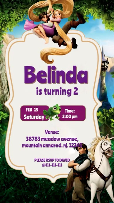 White Birthday Party Digital Display Video Template | PosterMyWall