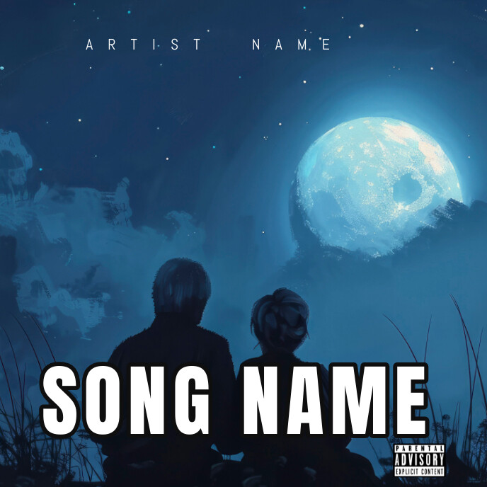White Black Song Album Cover Template | PosterMyWall