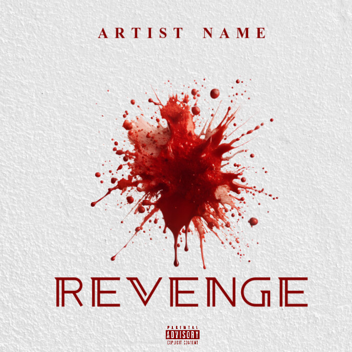 White Blood Mixtape Rap Album Cover Template | PosterMyWall