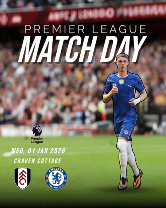 Plantilla de White Blue Chelsea Match Day Instagram Portrait | PosterMyWall