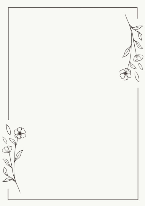 White Border A4 Template | PosterMyWall