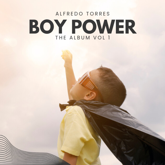 White Boy Power Album Cover Templat | PosterMyWall