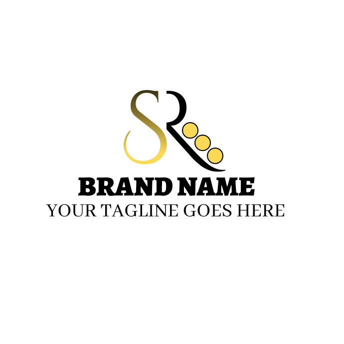 Modèle White Brand Name Logo | PosterMyWall
