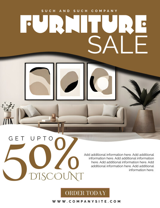 Copy of White Brown Retail Flyer (us Letter) | PosterMyWall