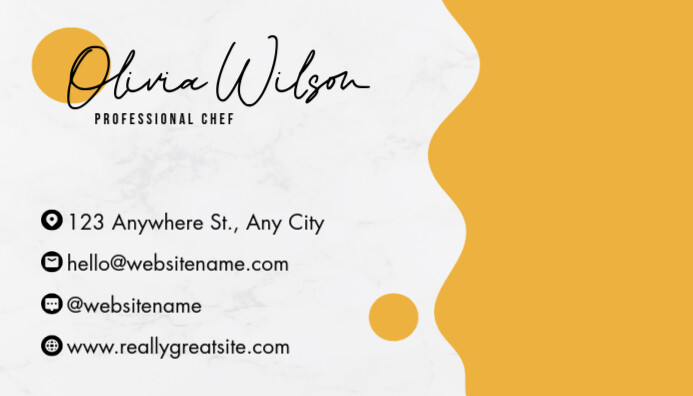 White Business Card Template | PosterMyWall