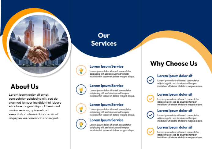 White Business Services A4 Template | PosterMyWall