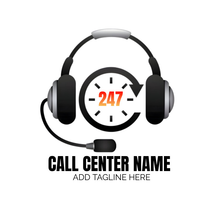 Modèle White Call Center Logo Album Cover | PosterMyWall