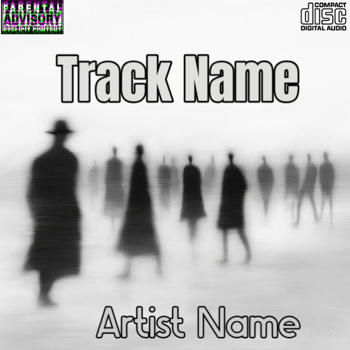 White Cd MIxtape/ Album Cover Template | PosterMyWall
