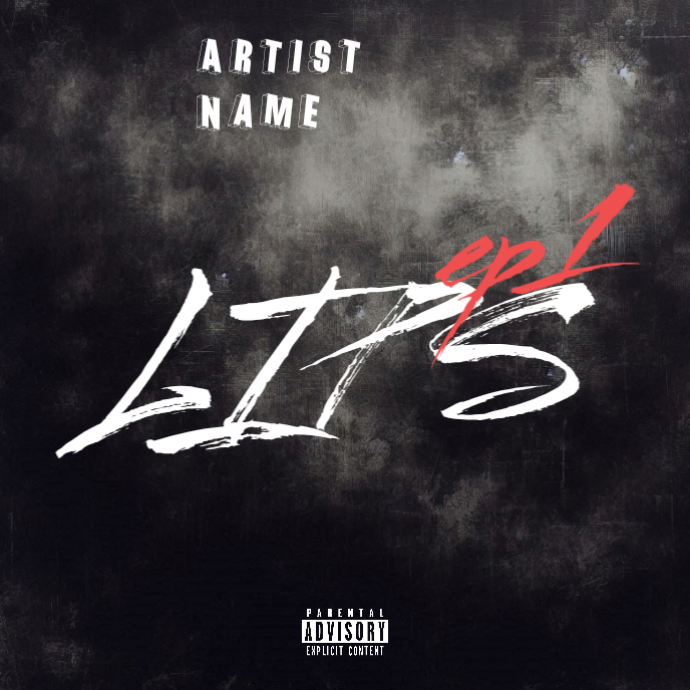 White Cd Mixtape Ghurge Texture Black Album Cover Template | PosterMyWall