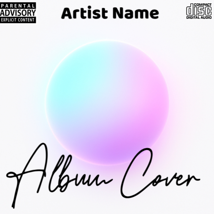 White CD Mixtape/Song Album Cover Artwork Template | PosterMyWall