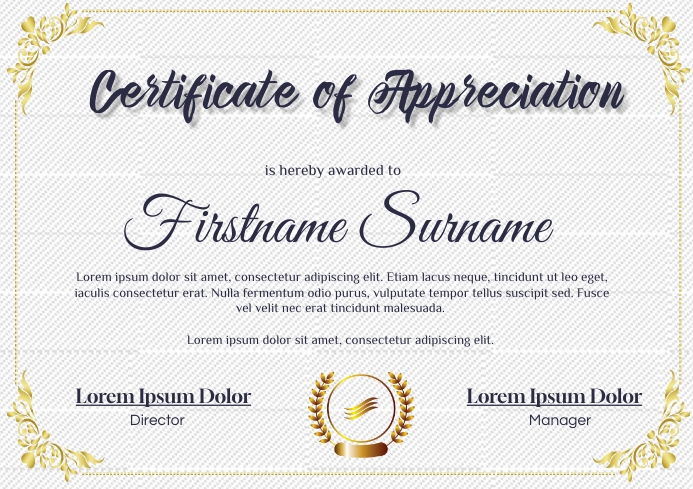 WHITE CERTIFICATE Template | PosterMyWall