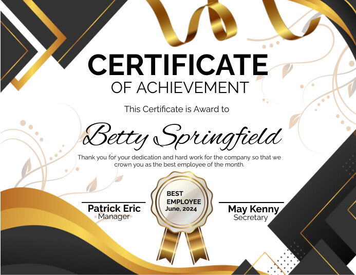 White Certificate Flyer (us Letter) Template | PosterMyWall