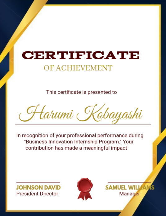 White Certificate of Achievement Flyer Template | PosterMyWall