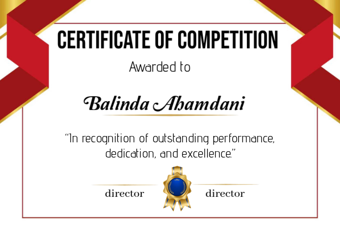 Plantilla de White Certificate of Competition A4 | PosterMyWall