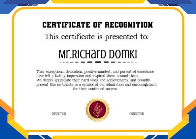 White Certificate of Recognition A2 Template | PosterMyWall