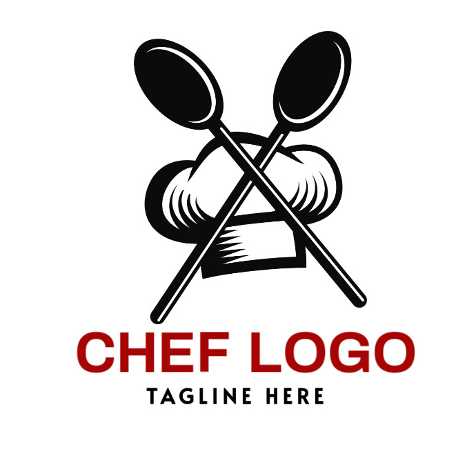 Copy of White Chef Logo Desidn Logo | PosterMyWall