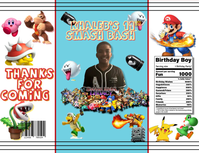 White Chip Bag Templet Flyer (us Letter) Template | PosterMyWall