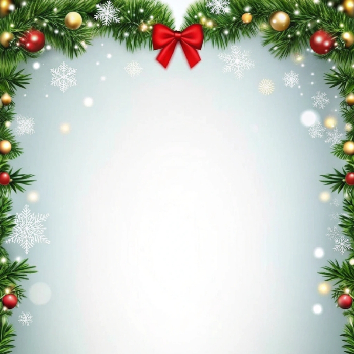 White Christmas Background Instagram Post Template | PosterMyWall