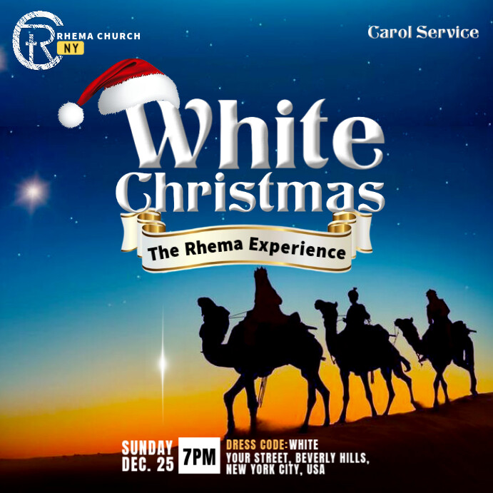 Copy of White Christmas Carol | PosterMyWall