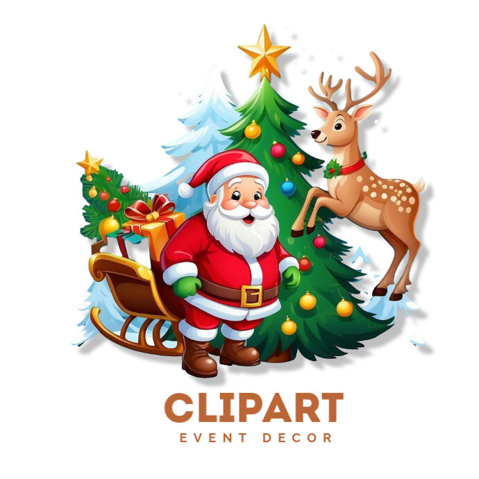White Christmas Event Logo Template | PosterMyWall