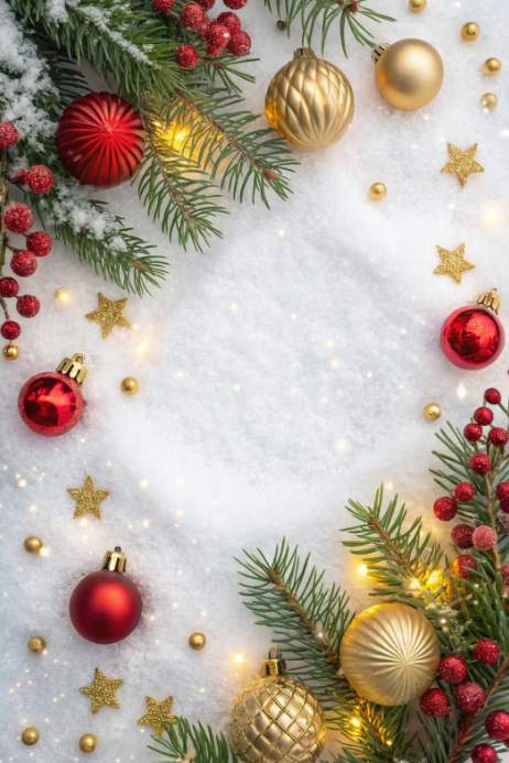 Plantilla de White Christmas frame | PosterMyWall