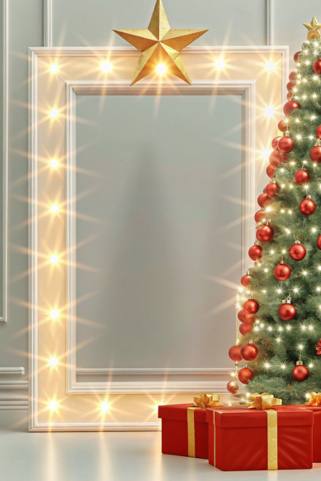 White Christmas Frame Poster Template | PosterMyWall